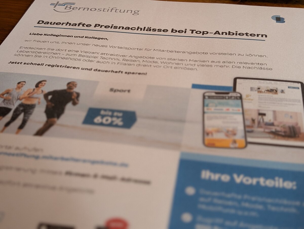 Neue Angebote für Mitarbeitende: Bernostiftung